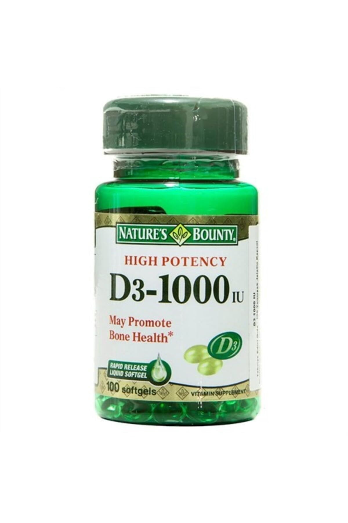 Suplemento de Vitamina D Nature's Bounty 100 Tabletas | Walmart en línea
