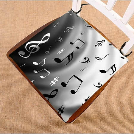 GCKG Music Notes Chair Pad Seat Cushion Chair Cushion Floor Cushion ...