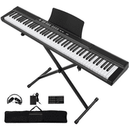 Vangoa VGK611 61-Key Lighted Mini Keyboard with Microphone, 350 Tones ...