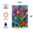 Toland Home Garden Colorful Ladybirds And Ladybugs Flower Ladybug Flag ...