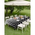 Abstract Art Rectangle Outdoor Tablecloth with Umbrella Hole Classic ...