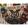 America 250th Anniversary Flag Patriotic Eagle Quilt Style 1776-2026 ...