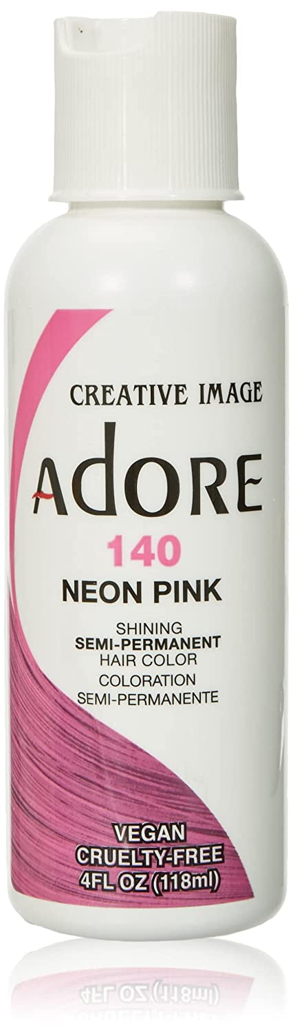 Adore Semi Permanent Haircolor 140 Neon Pink 4 Ounce 118ml
