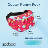 Retro 90's Fanny Pack for Teens, Insulated Waist Bag Cooler with ...