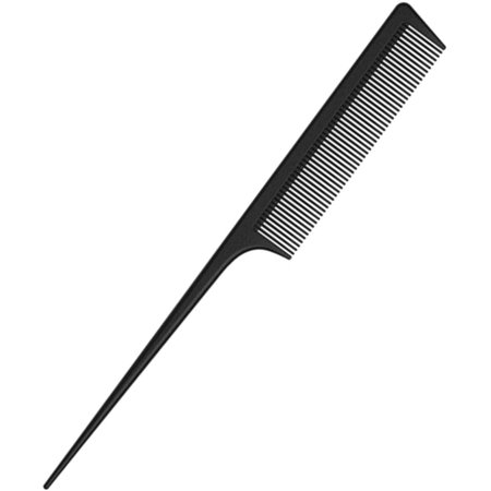 FanShow Anti-Static Tail Comb, Professional Carbon Fiber Haircut Tail ...