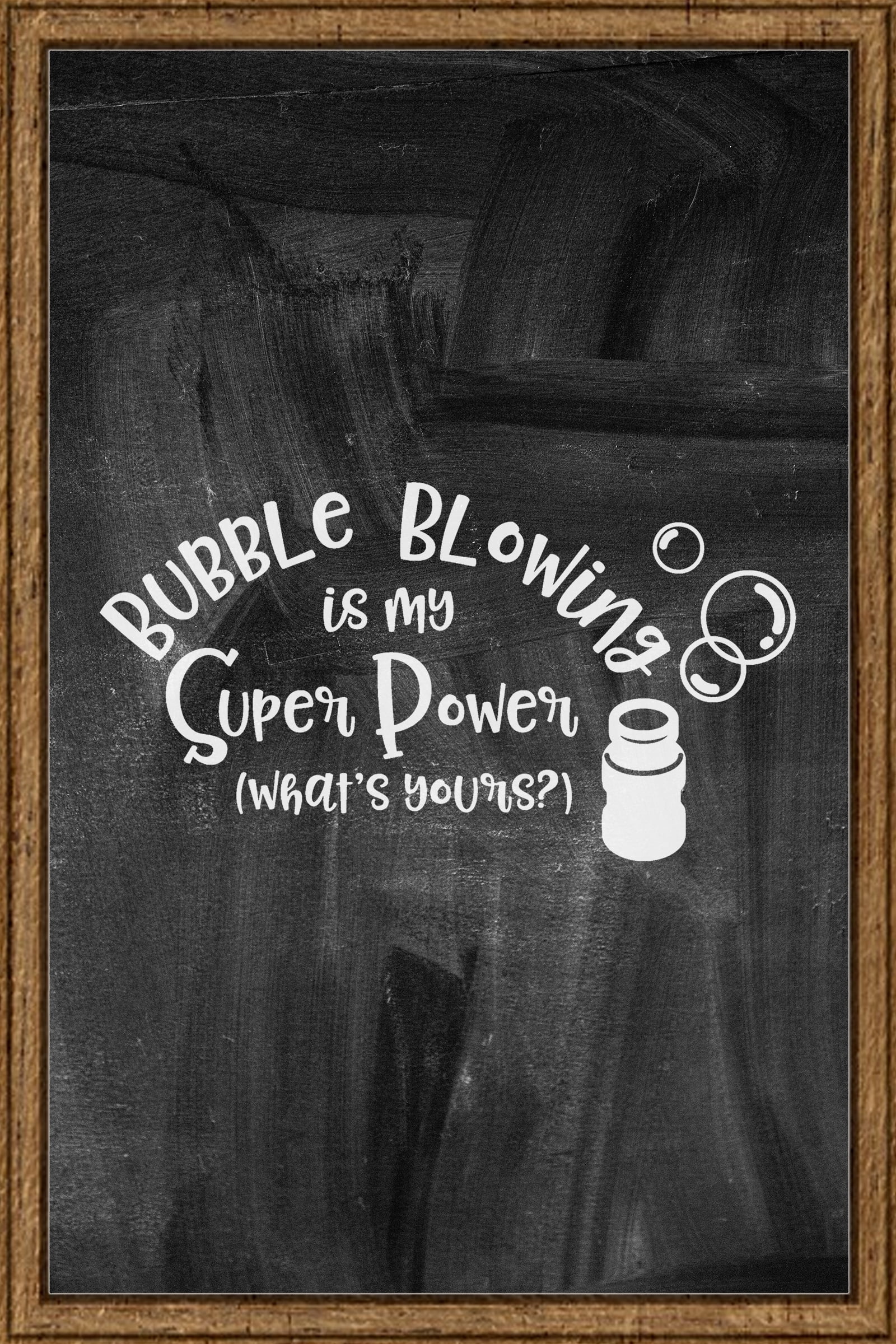 Bubble blowing is my super power whats yours? Funny childlike Tin Sign ...