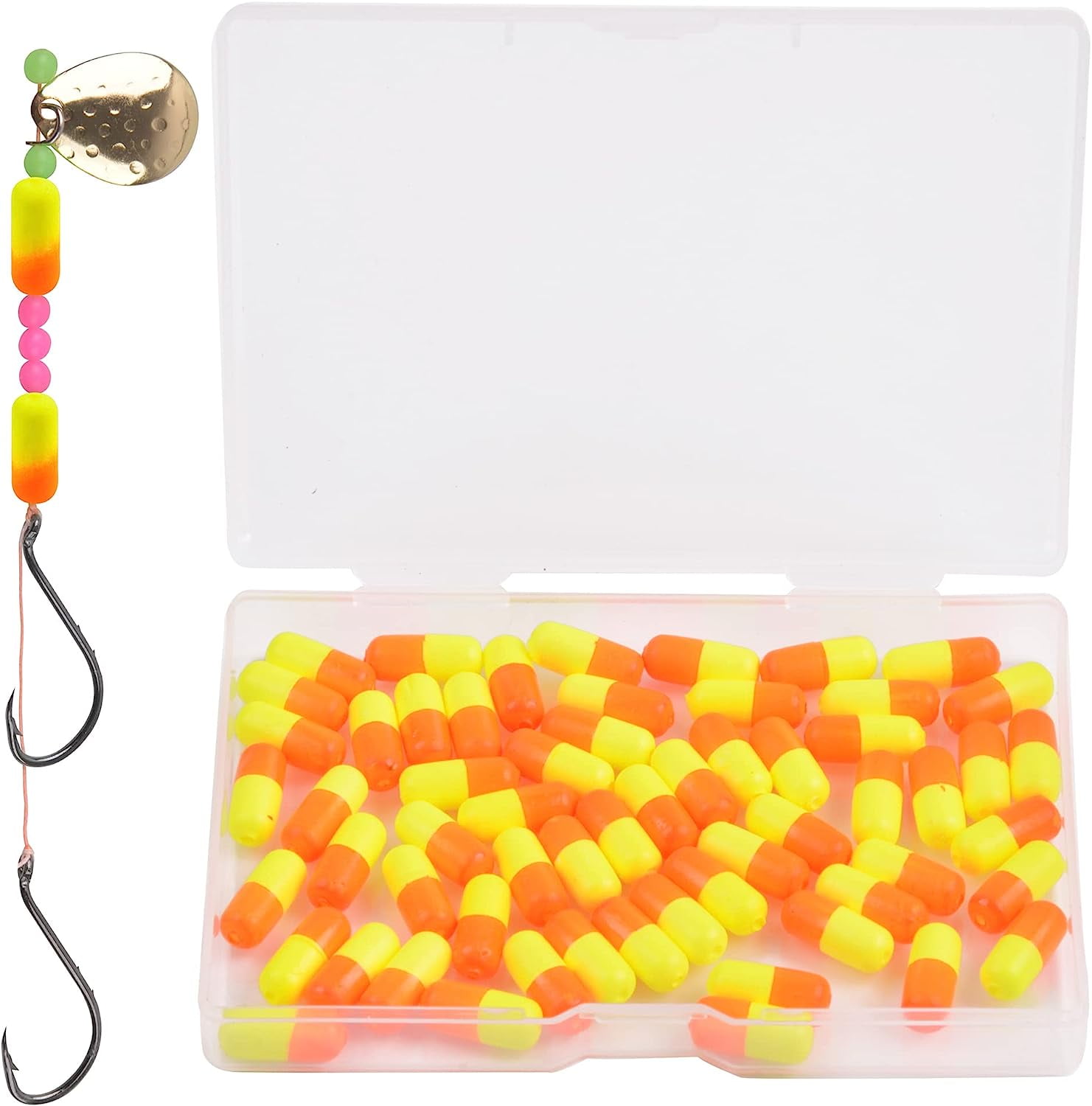 Foam Floats Fishing Rig Floats - 60 Pack Pompano Rig Floats Snell Float ...