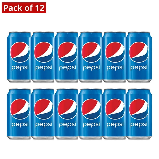 Pepsi Cola Regular Can, by Pepsi, 144 Oz - Pack of 12 - Walmart.ca