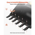 45.2 Inch Heavy Duty 6 Tooth Tractor Bucket Rack for Loader and Skid ...