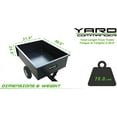 400LB Heavy Duty Tow Behind ATV Trailer Steel Dump Cart - 10-Cubic Feet ...
