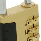Padlock 4Dial Brass 1.5In - Walmart.com