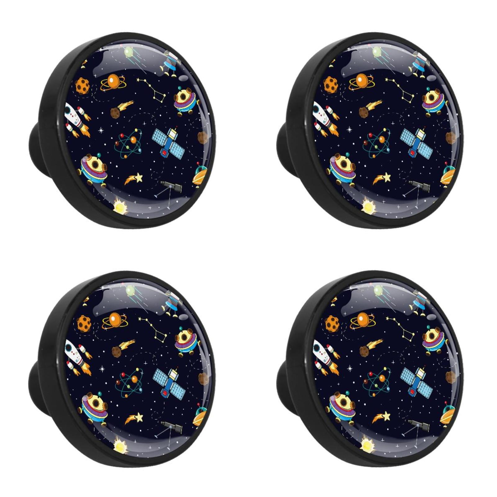 4 Pcs Space Rocket Ship Knobs for Kitchen Cabinet Cupboard Dresser Bookcase Drawer Pulls Handles ...