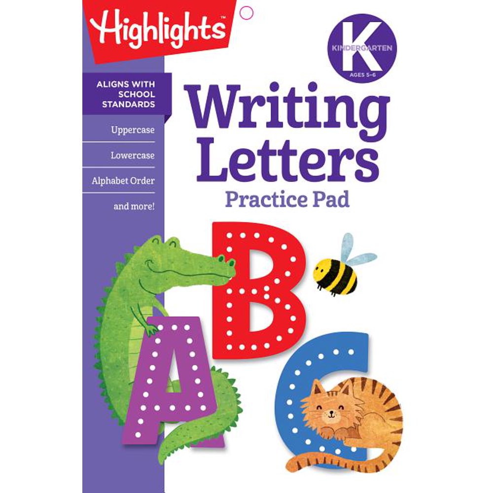 Highlights Learn on the Go Practice Pads: Kindergarten Writing Letters ...