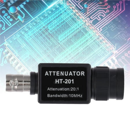 HT201 Passive Attenuator 20:1 10MHz Bandwidth Signal Attenuation Overload Protection High ...