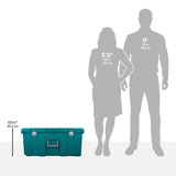Sterilite Footlocker, Heavy Duty Plastic Storage Container, with Handle ...
