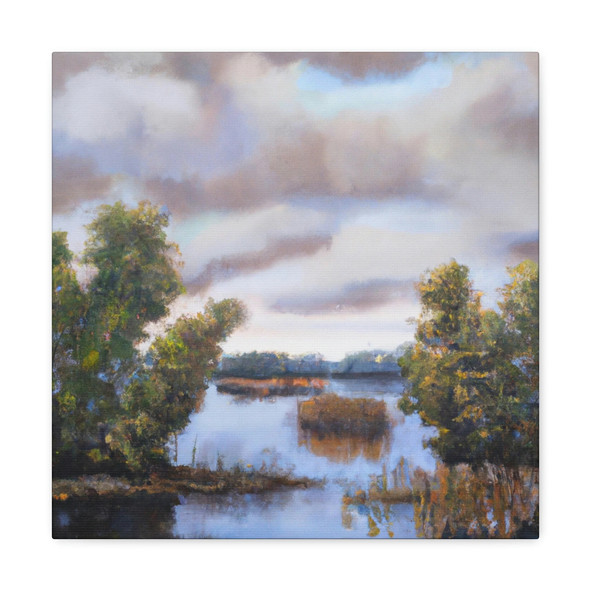 Lake of Reflection. - Canvas - Walmart.com