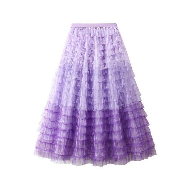 Long Tiered Skirts