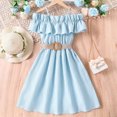 Girl‘s Skirt 2024 Summer Style European And American One Shoulder Strap