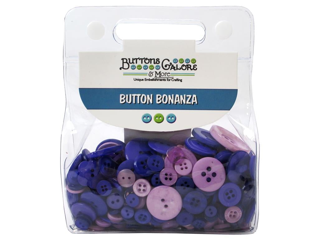 Buttons Galore Button Bonanza 8oz Purple Passion - Walmart.com