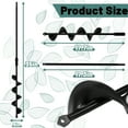 3x34" Detachable Auger Drill Bit, Garden Spiral Hole Digger, Soil ...