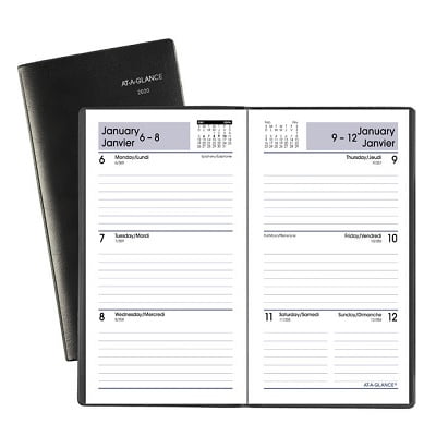 PLANNER-WEEKLY, 3.5X6-3/16 BLACK BILINGUAL 2021 | Walmart Canada