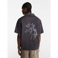 No Boundaries Boxy Fit Emboridered Mechanic Shirt, Men's XS-5XL ...