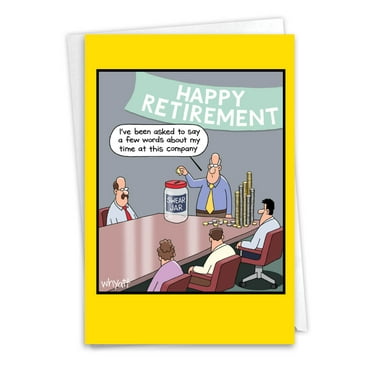 NobleWorks - Retiree Alarm Clock - Funny Cartoon Retirement Greeting ...