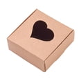 Airssory 30pcs 3x3 Inch(7.5x7.5cm) Paper Candy Boxes with Heart Window ...