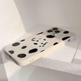 Designed for iPhone Case, Cute Dalmatian Dog Spot Soft Phone Case(White ...