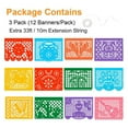 6 Packs Mexican Design - 132FT Papel Picado Flags for Cinco de Mayo ...