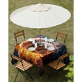 Baseball, Square Outdoor Tablecloth, Waterproof Table Cloth Cover with ...
