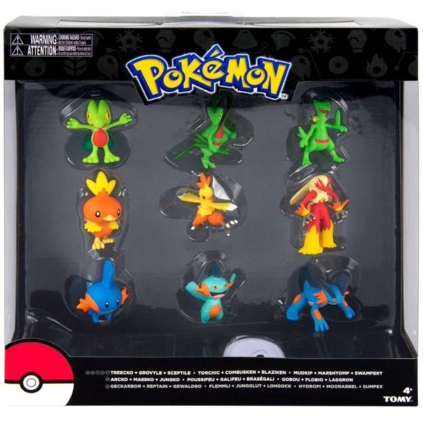Pokemon Evolution Treecko, Torchic & Mudkip Figure 9-Pack - Walmart.com