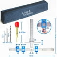 Cabinet Hardware Jig, Metal Cabinet Handle Jig + Auto Hole Punch ...