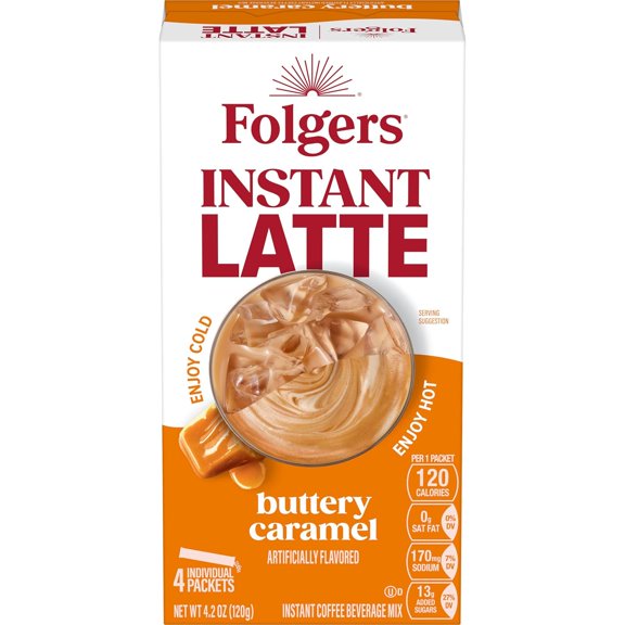 Folgers French Vanilla Cappuccino Mix, 16-Oz Canister, Instant Coffee ...