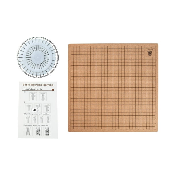 31 Pieces Macrame Board and Pins Macrame Project Board Knots Creations ...