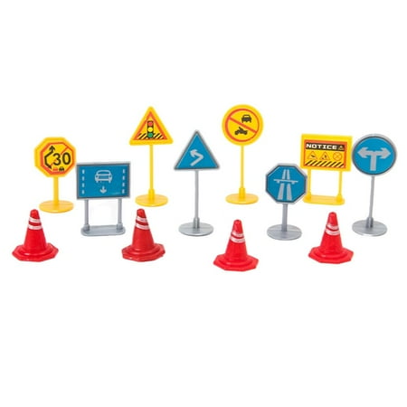 1:76 Model Railway Road Signs Oo Scale Miniature Scenery Playset ...