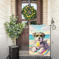 Cute Schnauzer Welcome Garden Flag 12×18in Double Sided Summer Beach ...