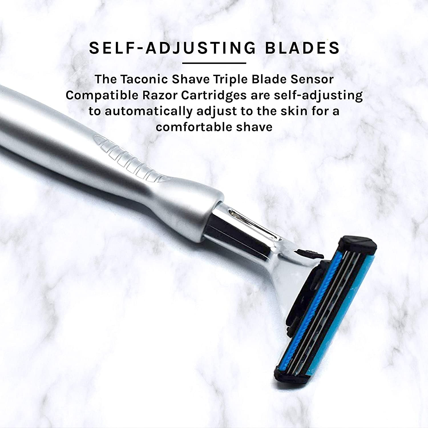 Heavyweight Chrome Razor Handle from Taconic Shave – Includes One ...