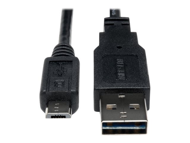 Tripp Lite UR050-003 USB 2.0 Universal/Reversible A to Micro-USB B ...
