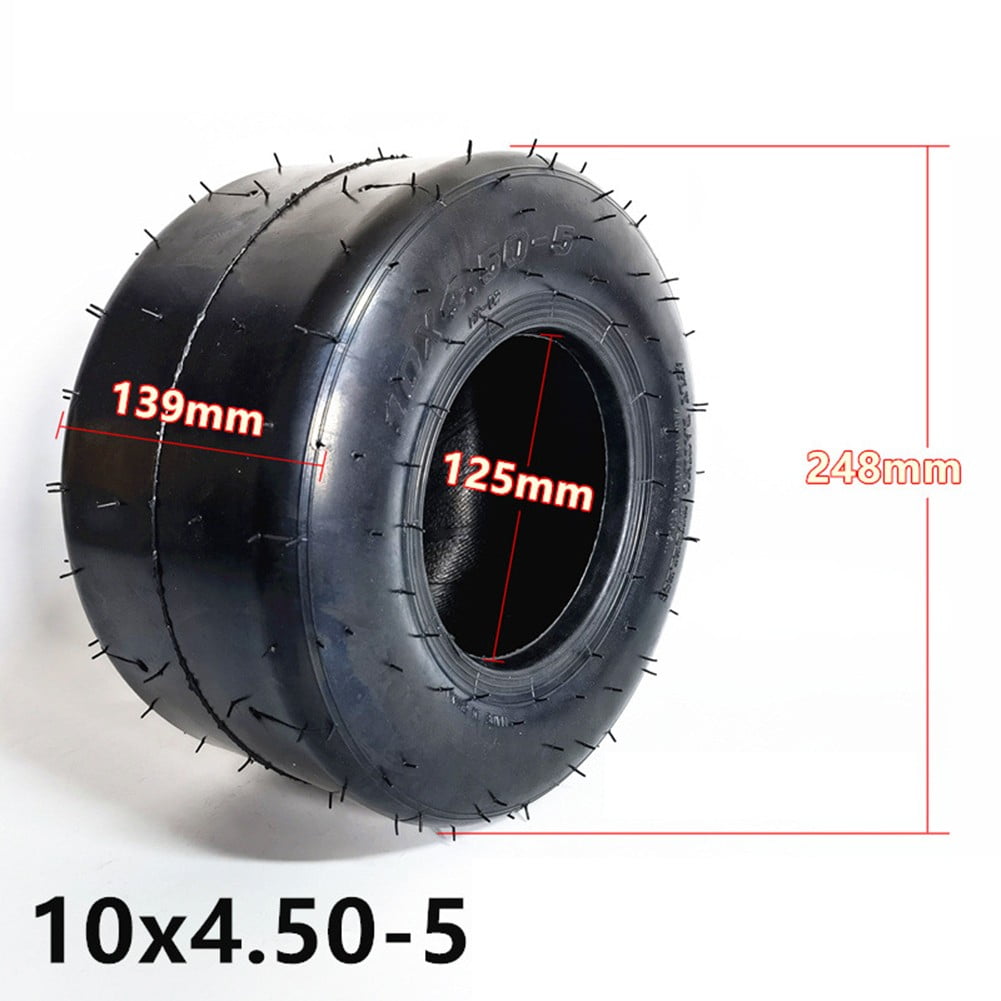 Go Kart Tires 10x4.50-5 Competitive Kart Front and Rear Tubeless Tires ...