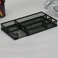 Niovtt Plastic Storage Basket, 6 Compartment Desk Drawer Tray Organizer ...