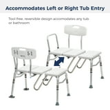 Drive Medical Splash Defense Transfer Bench with Curtain Guard ...