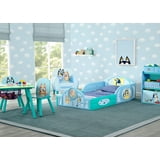 Bluey Sleep and Play Toddler Bed with Built-In Guardrails by Delta ...