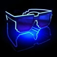 ZAROYEAX Cordless LED Light Up Neon Rave Party Sunglasses Glowing DJ ... ZAROYEAX Cordless LED Light Up Neon Rave Party Sunglasses Glowing DJ ...