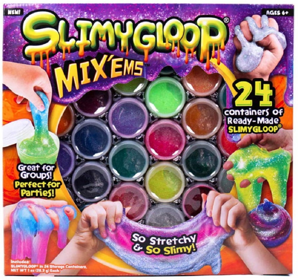 SlimyGloop Mix'Ems 24 Containers of Ready-Made SlimyGloop - Walmart.com ...