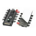 1 to 10 Way Splitters Hubs 4Pin PWM Fan Power Supply Cable Control ...