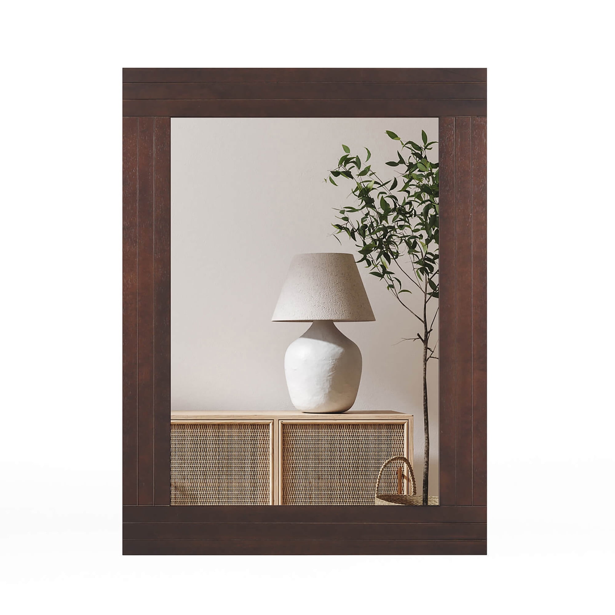 Click here for Gymax Wood Framed Wall Mirror For Bathroom Farmhou... prices