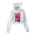 Doja cat Say so Merch Hoodies Sweatshirts for Girls Cat Ear Crop Top ...