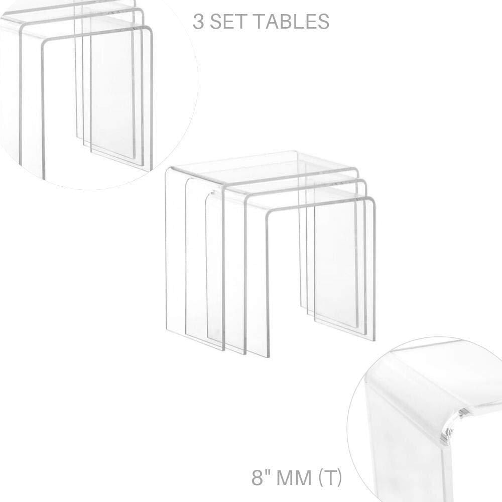 Click here for Take Me Home Furniture Set Of 3 Acrylic Nesting Se... prices