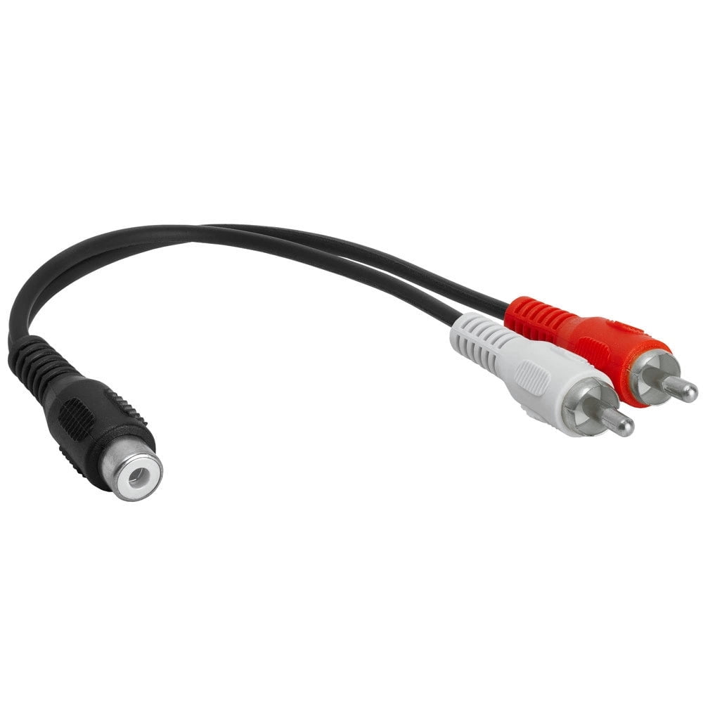 RCA Jack to 2xRCA Plug Adapter - Y-Adapter - Walmart.com